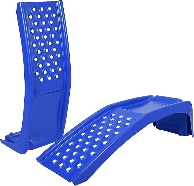 8" Lift Solid Steel Car Ramp 8000 Lbs Capacity, 2000 Lbs Per Ramps ...