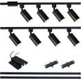 8-Light LED Track Lighting Kit with 6.6FT H Type Track Lighting Rails ...