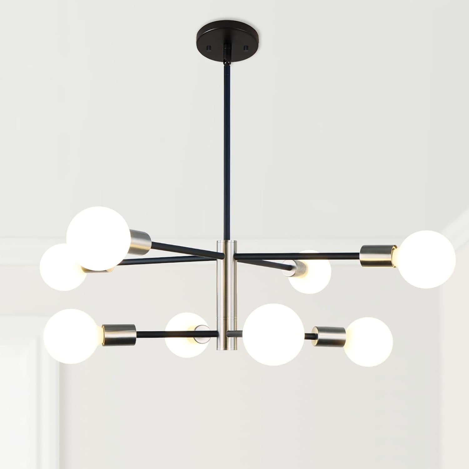 8 Light Sputnik Chandeliers for Dining Room, 42 Inch Modern Light ...