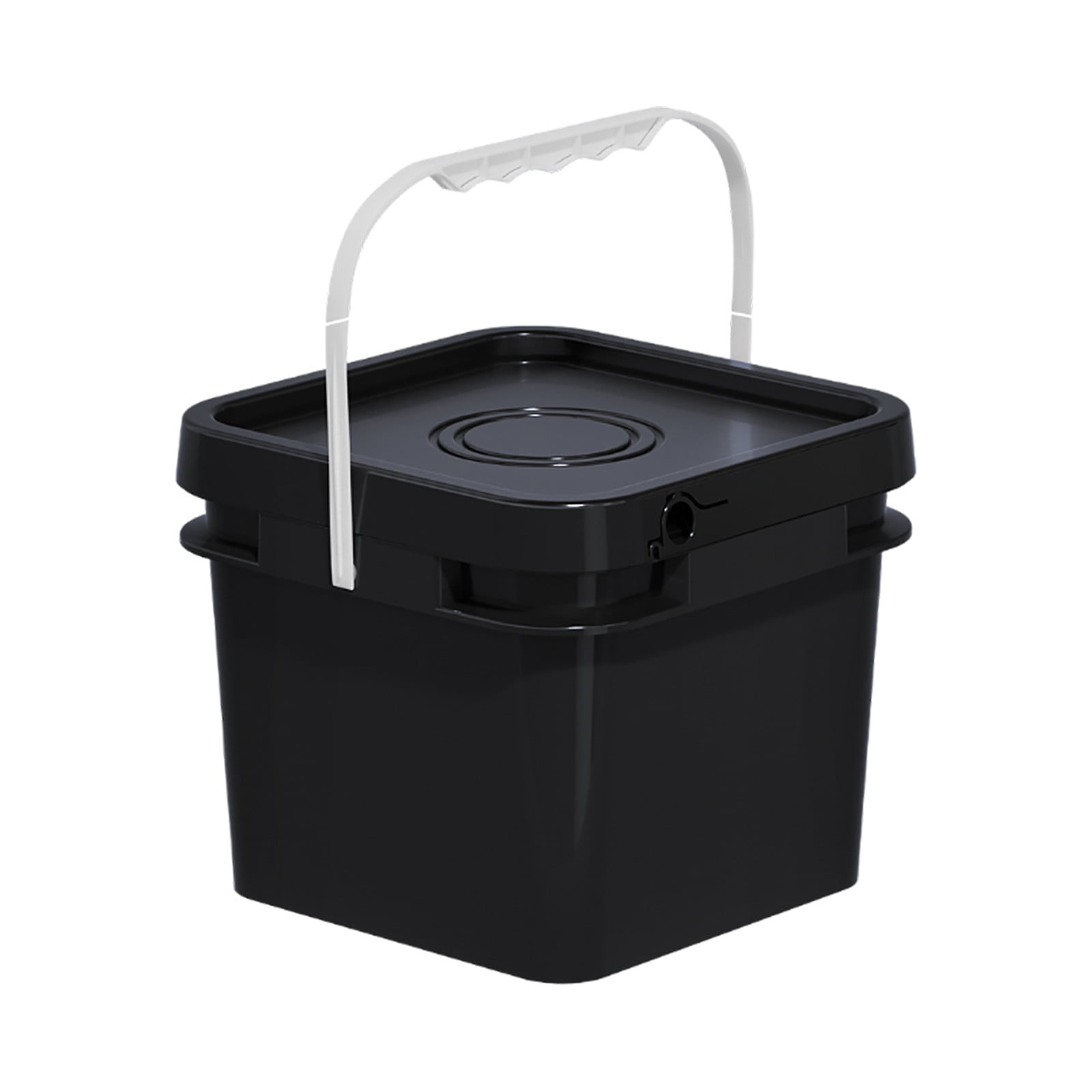 8-Liter Square Bucket with Lid – Food Storage Container, Multi-Purpose ...
