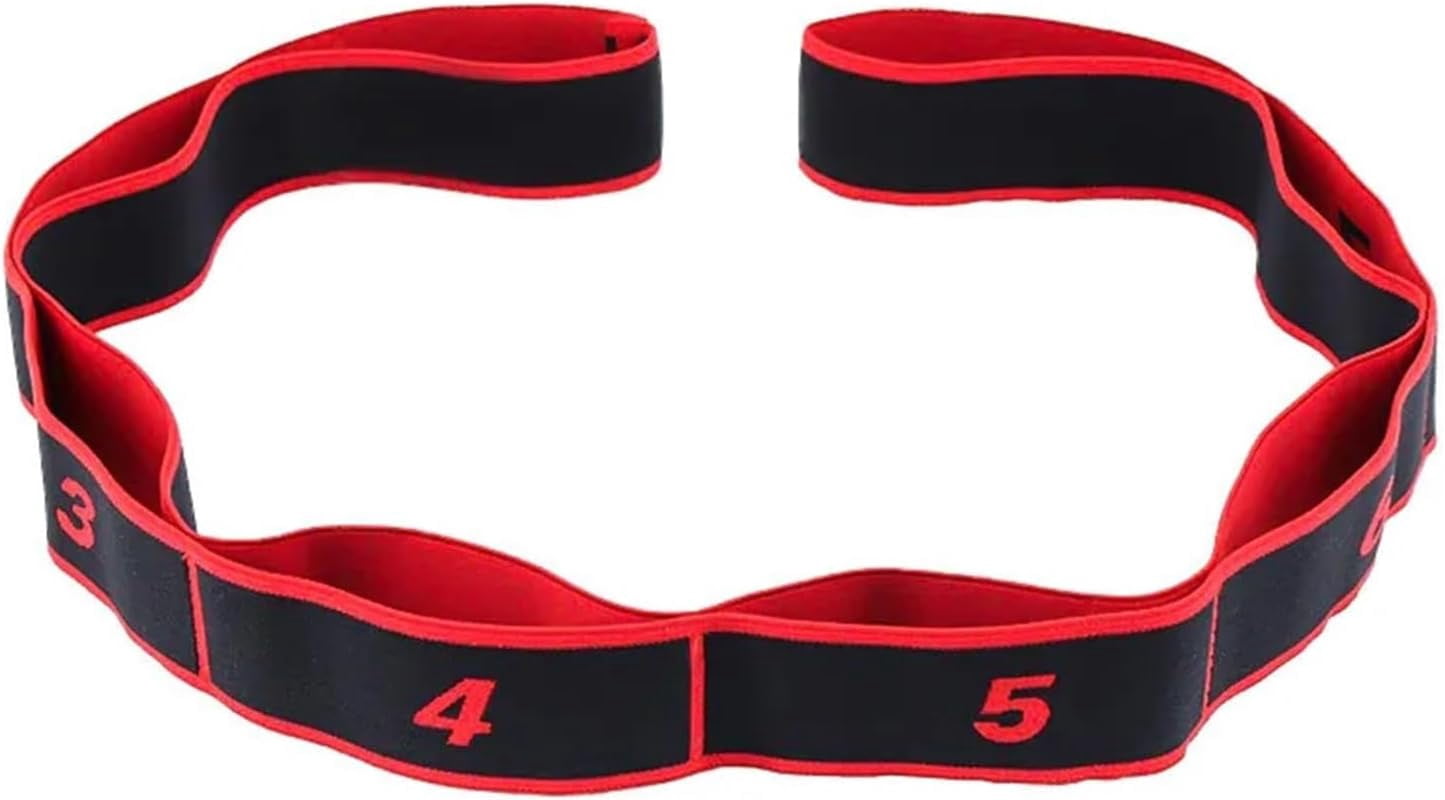 8-Loop Fitness Resistance Band for Stretching and Yoga, Elastic Tension ...