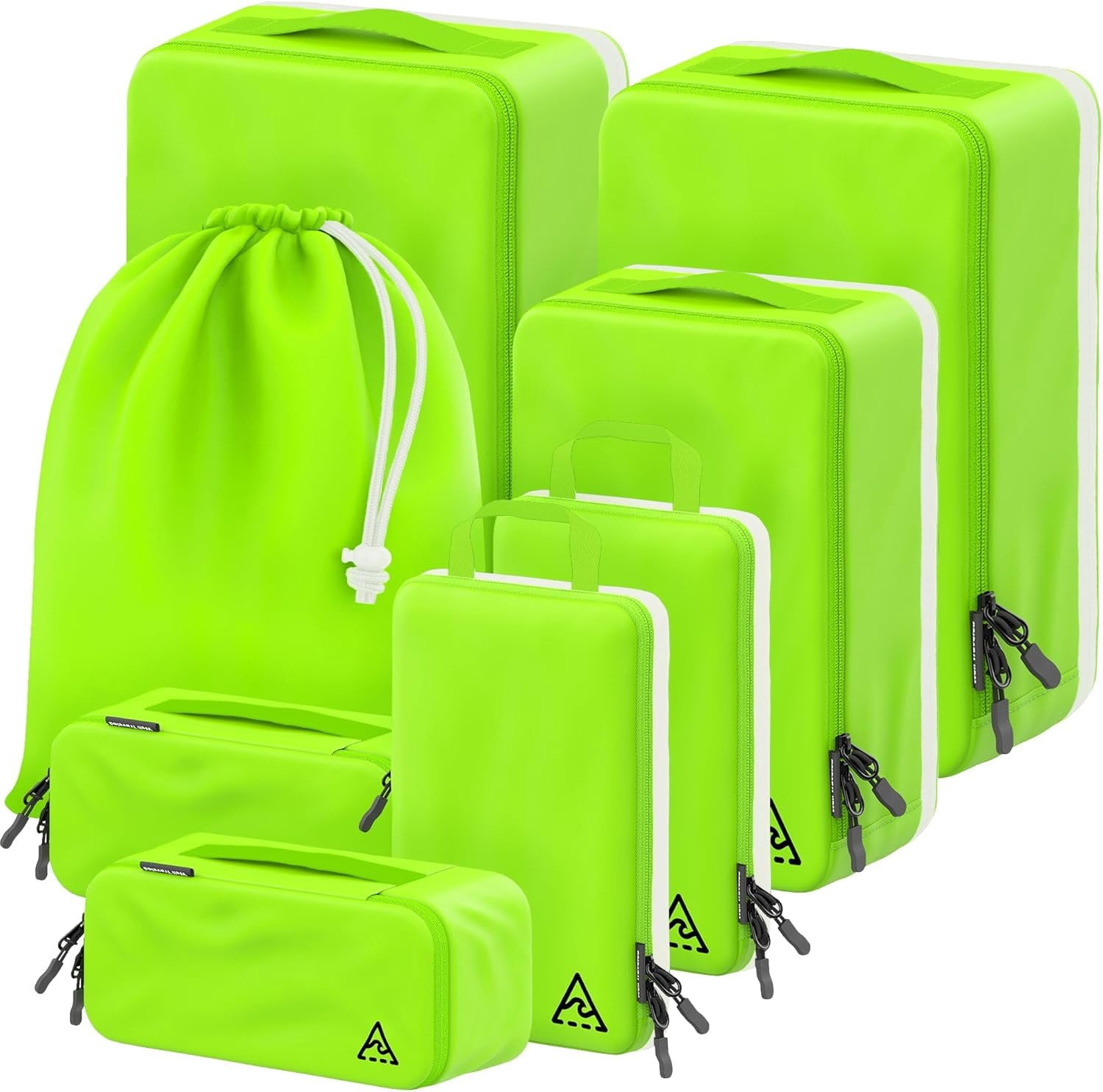 8- Luxury Compression Packing Cubes & Bags for Travel - Maximize Space ...