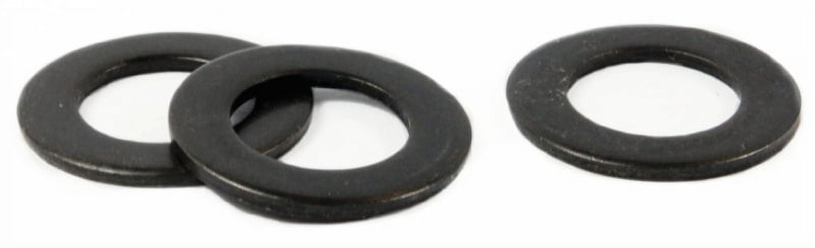 #8 Machine Screw Flat Washers / 18-8 Stainless Steel / Black Oxide ...