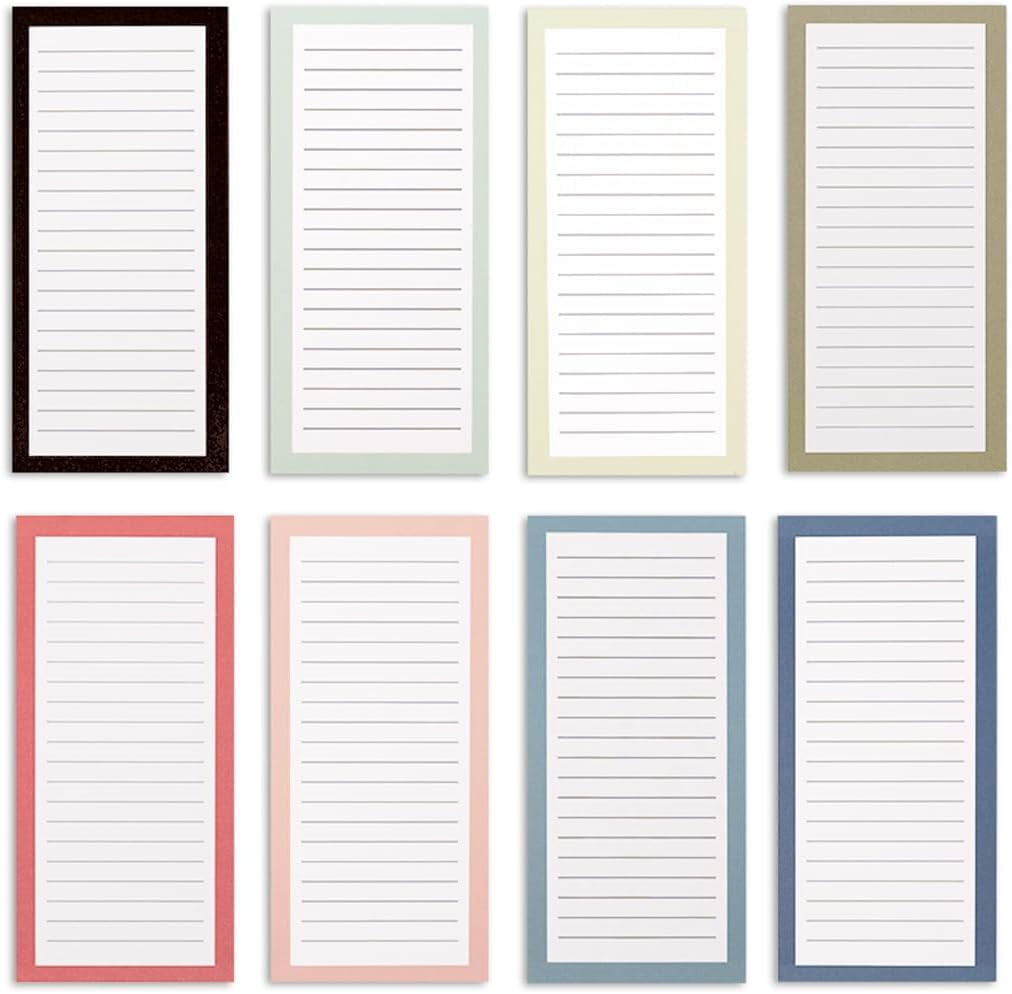 8 Magnetic Notepads - Notepads for Shopping Lists, Grocery Lists, To Do ...