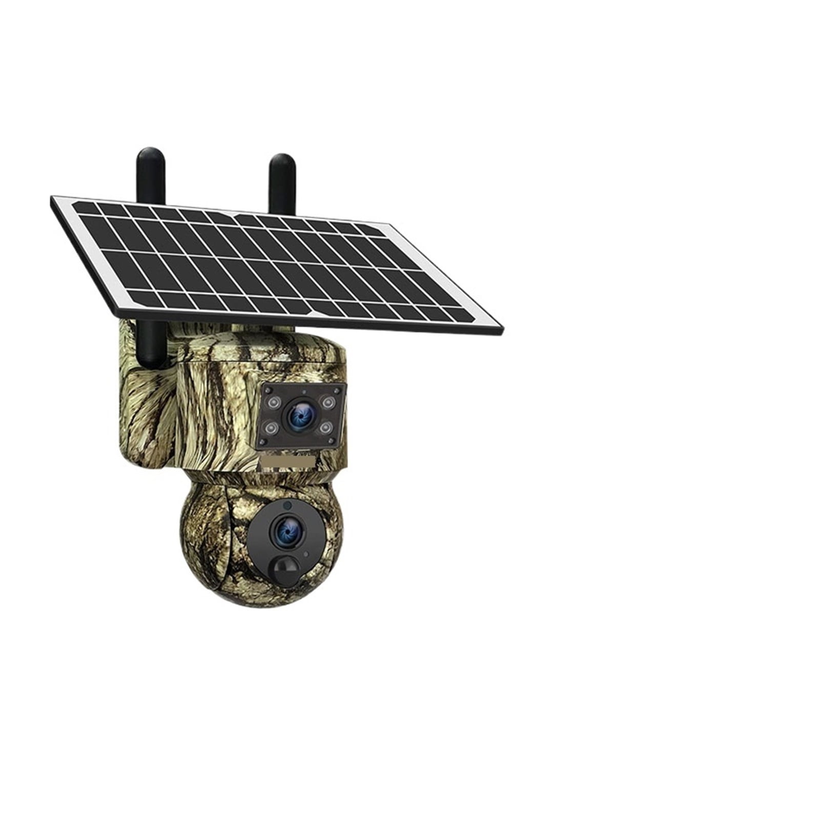 8 Megapixel Tracking Camera Dual Lens Outdoor, 3G/4G LTE, Solar Camera ...