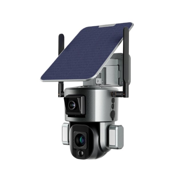 8 Megapixel Ultra HD Full Color Dual-lens Solar Low Power WIFI IP ...