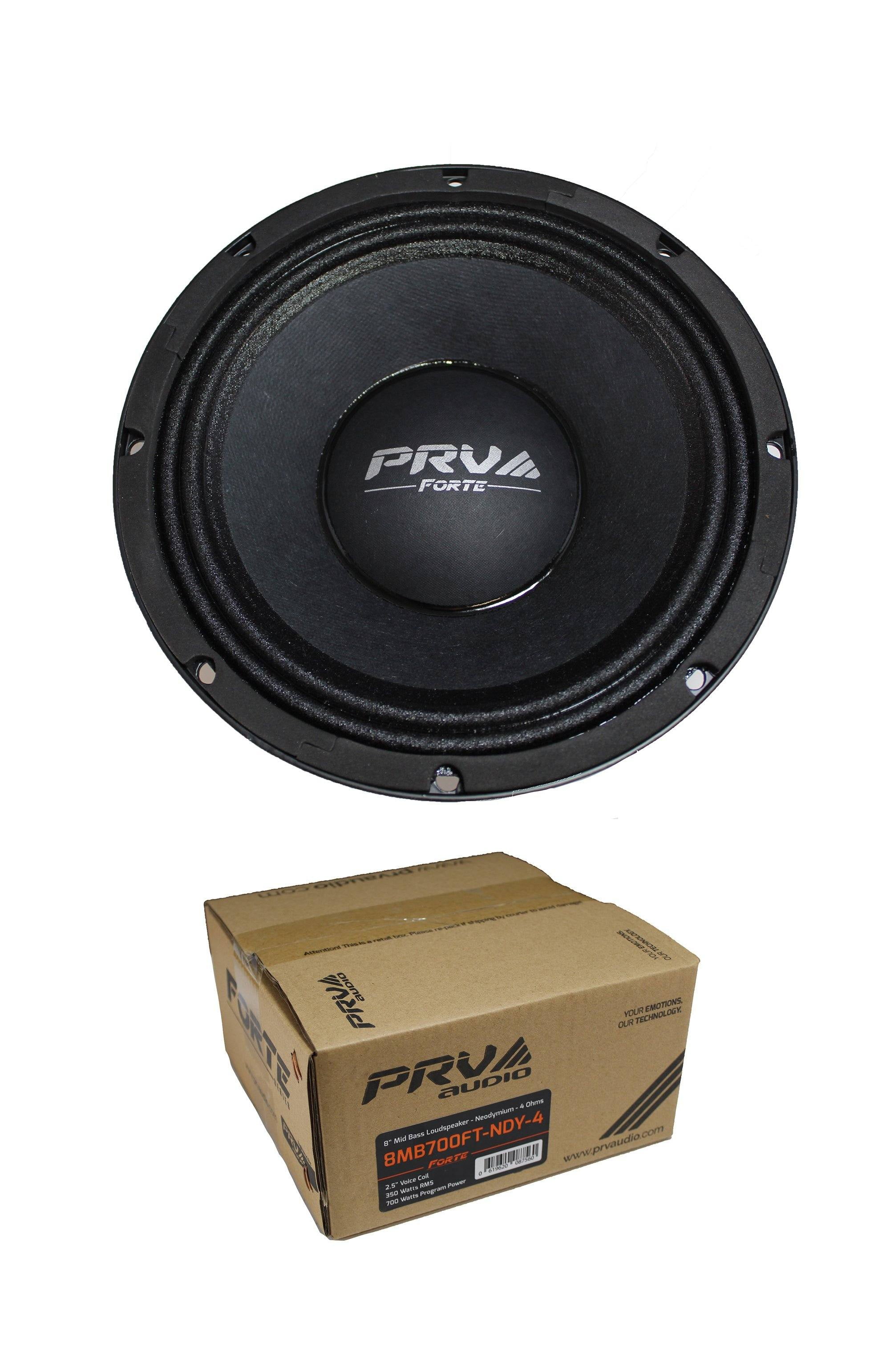8" Midbass Speaker 700W 4 Ohm Pro Car Audio PRV 8MB700FT-NDY-4 - Walmart.com