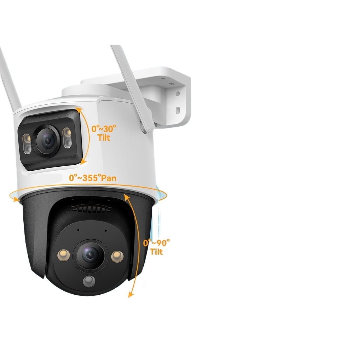 8 Million Dual Lens WiFi Camera Smart Color Monitoring Outdoors ...