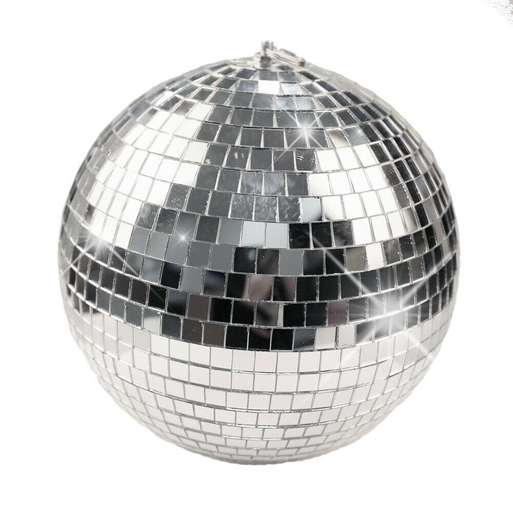 Walmart 8" Mirror Glass Disco Ball Decoration for Party, DJ Dance, Home ...
