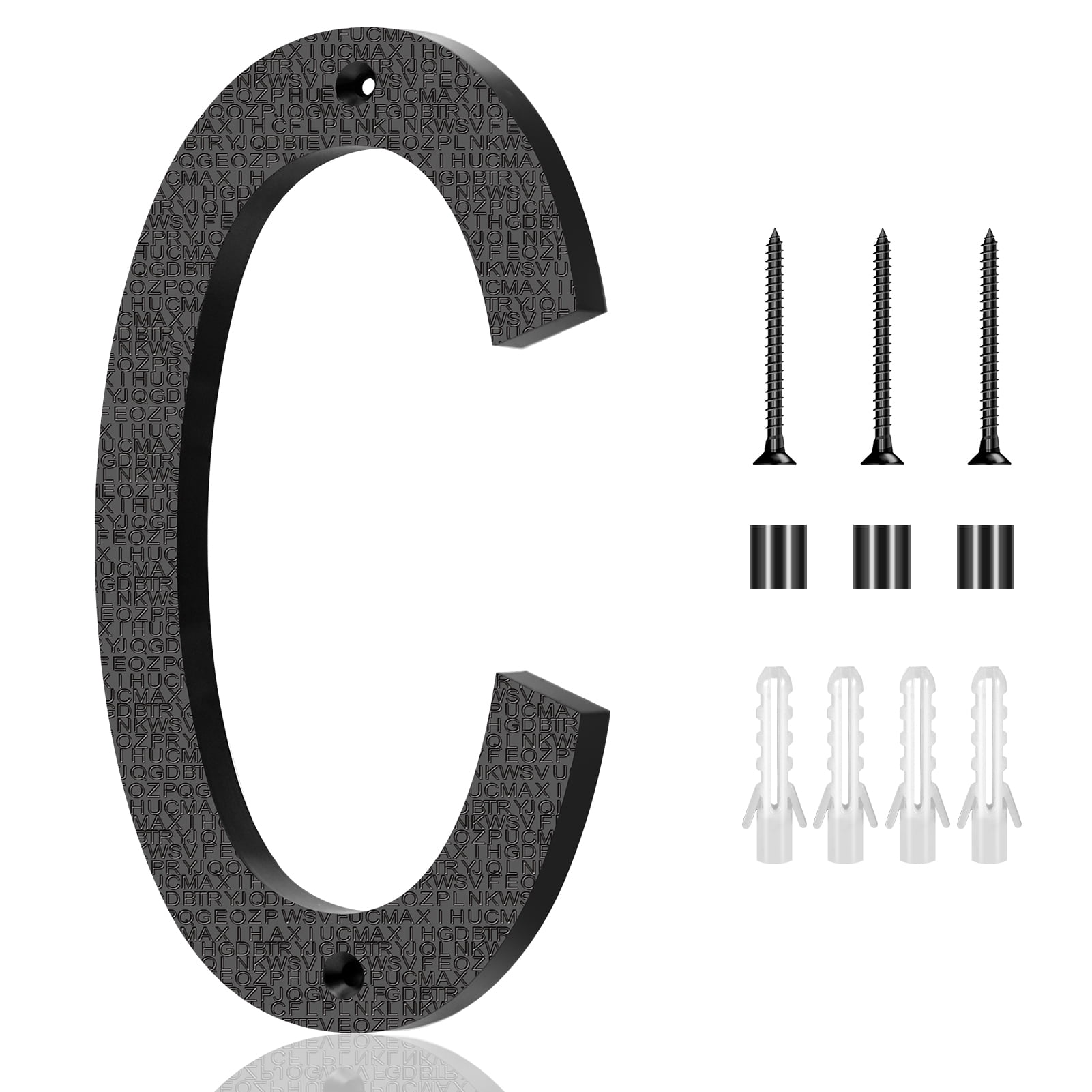 8" Modern House Numbers Floating Acrylic Address House Number Anti-Rust ...