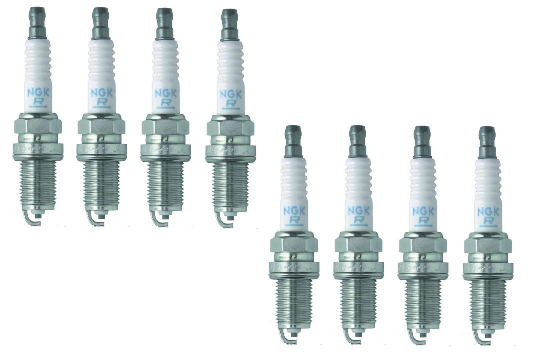 8 NGK V-Power Spark Plugs BKR7E 4644 Set of 8 NEW - Walmart.com