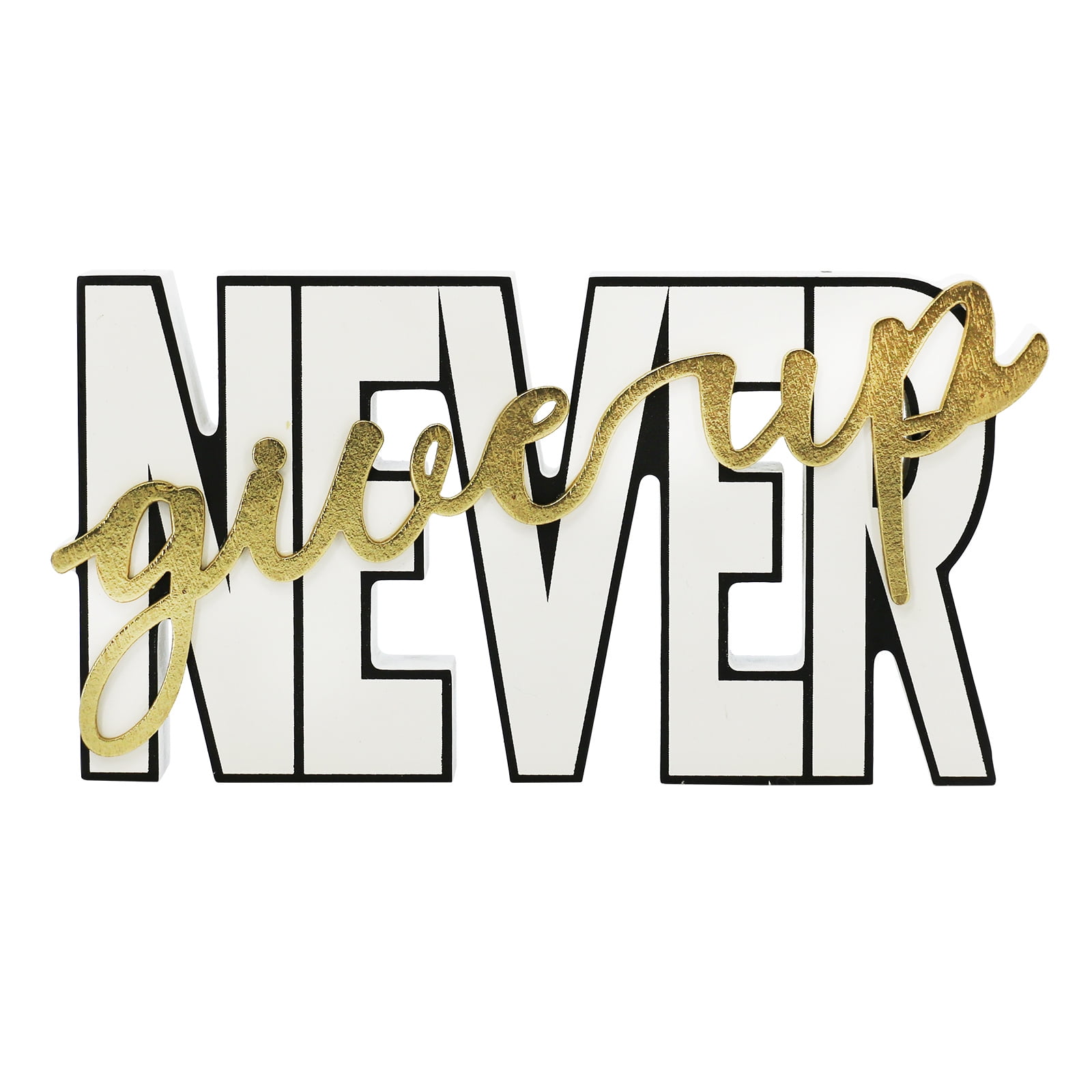 8" Never Give Up Tabletop Sign by Ashland® - Spring Home Decor ...