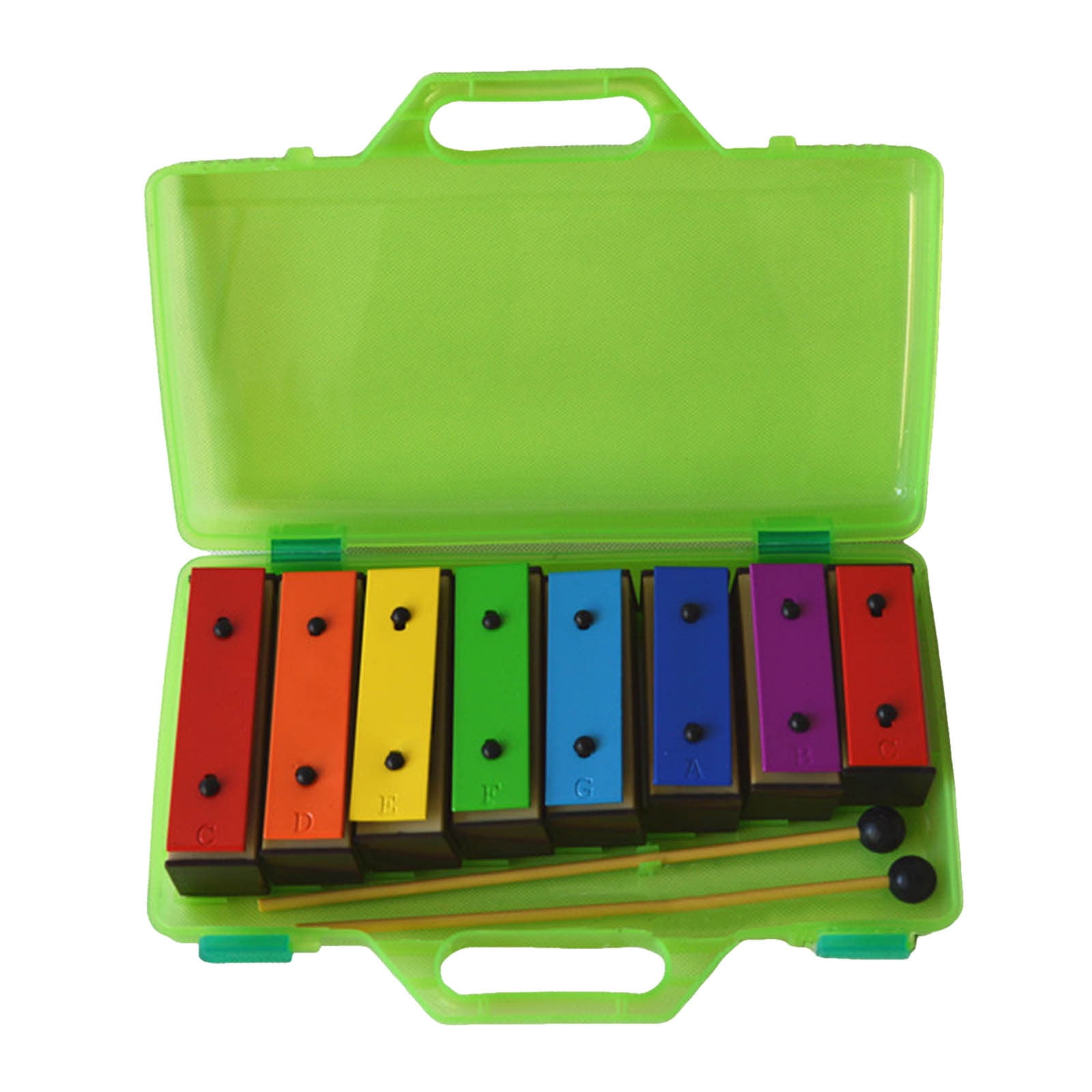 8 Note Xylophone Glockenspiel Musical Toy With Removable Metal Plates ...