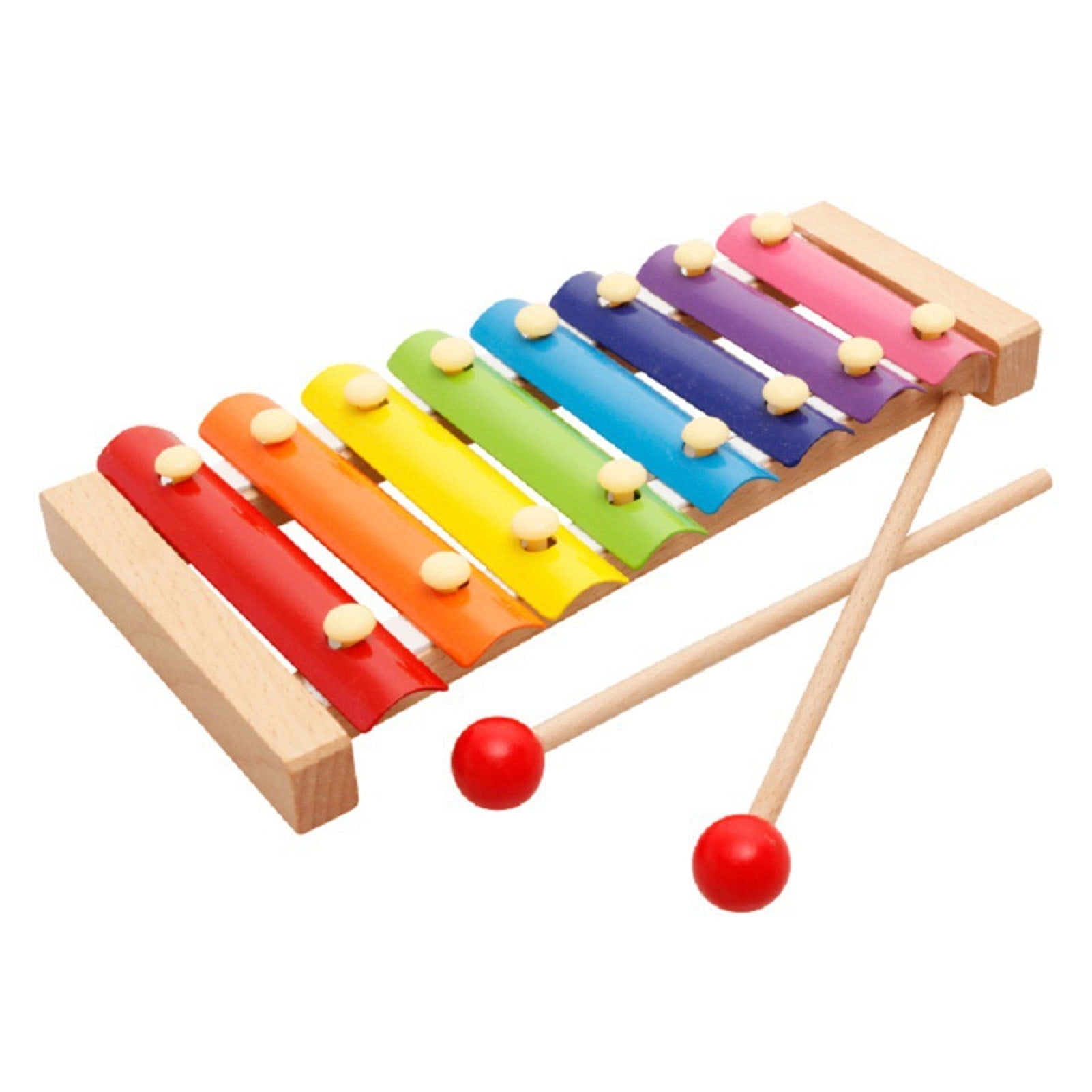 8 Notes Xylophone 8 Notes Colorful Rainbow Chromatic Wooden Percussion ...
