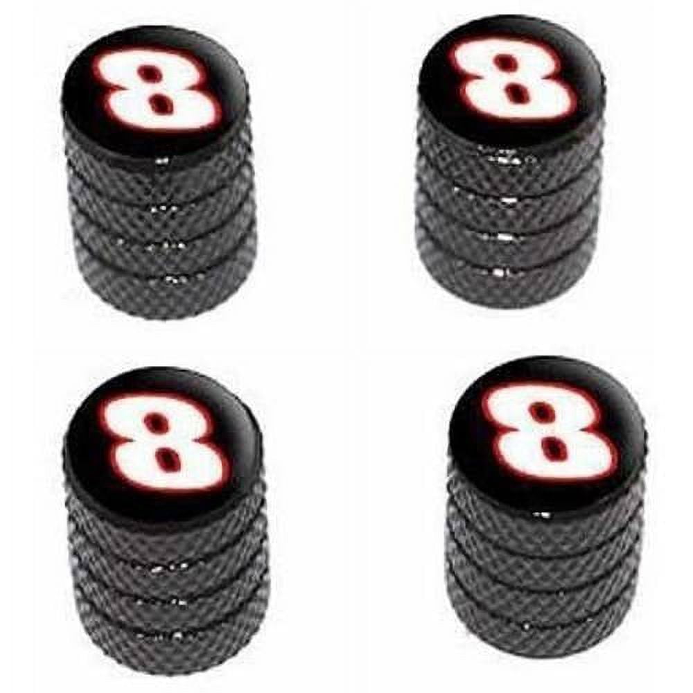 8 Number Eight Tire Rim Wheel Aluminum Valve Stem Caps, Multiple Colors ...