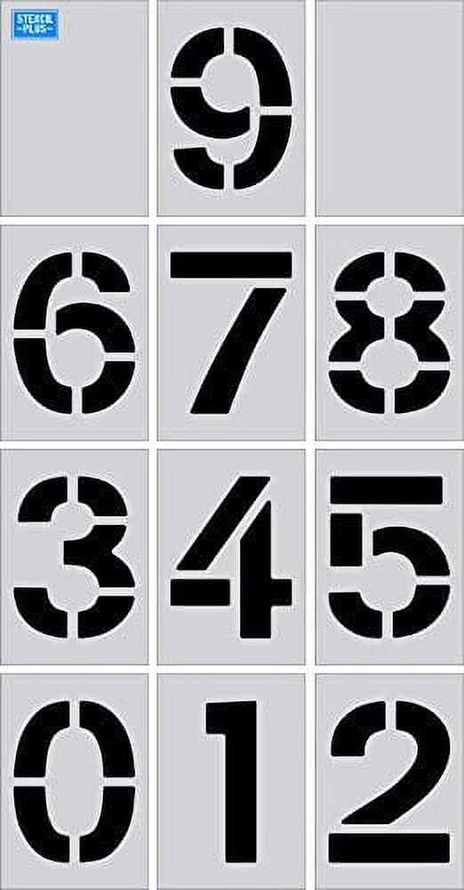 8" Number Stencil Kits Parking Lot Stencil Pavement Marking Stencil ...