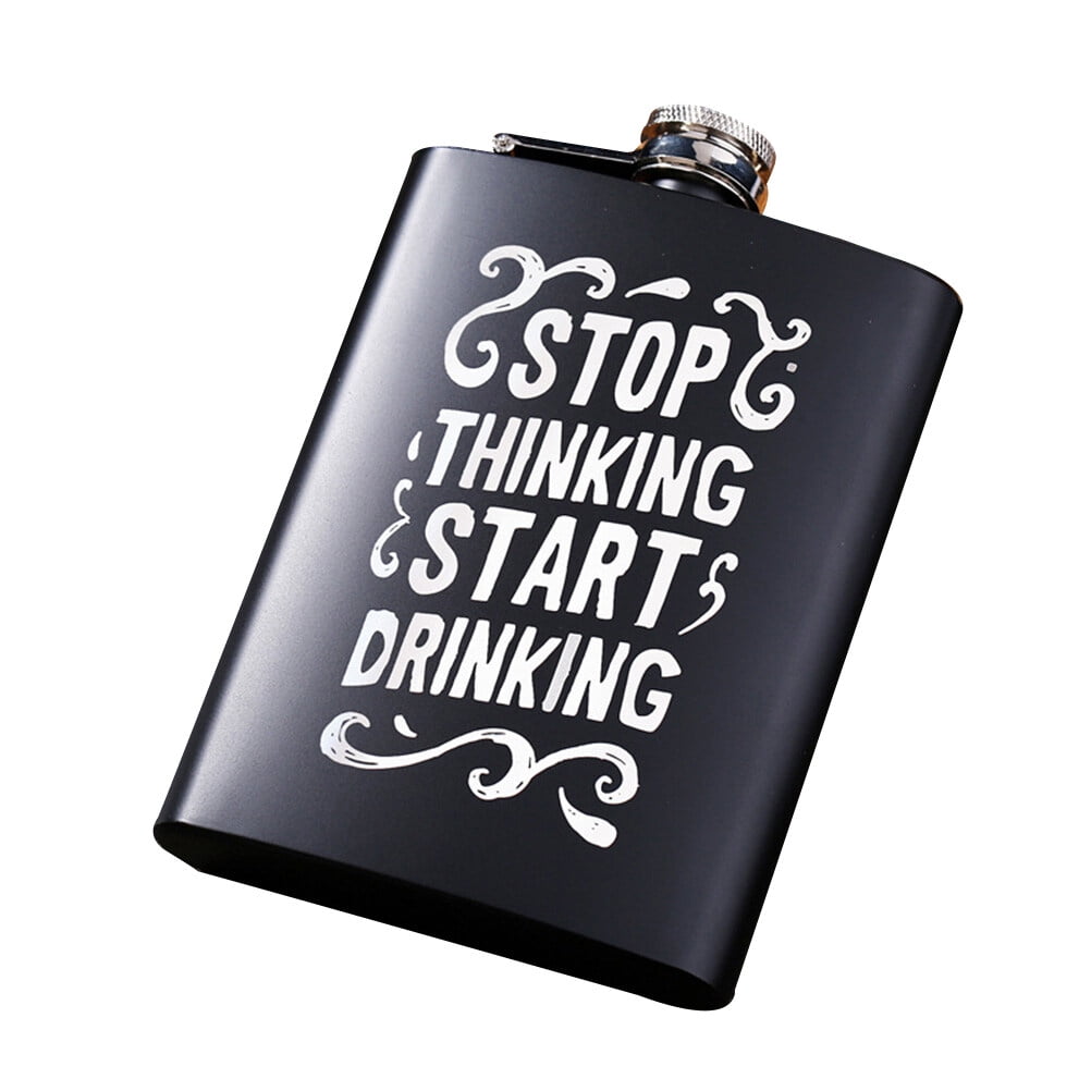 8 OZ Liquor Glass Alcohol Ultralight Flask Portable - Walmart.com