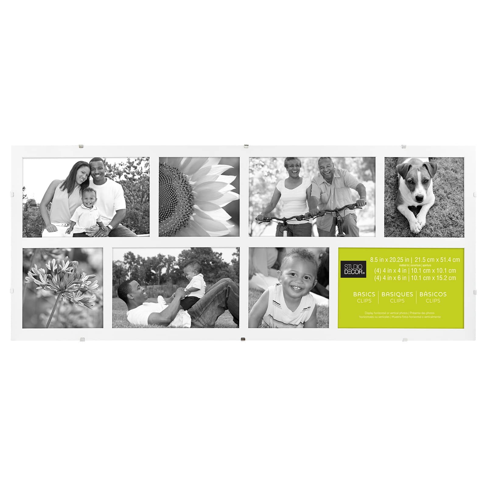 8-Opening Collage Clip Frame, Basics By Studio Décor® - Walmart.com
