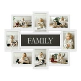 "Hello Laura White 8-Opening Collage Wall Hanging Photo Frame for 6"" x ...