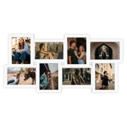 "Classic Brown Wall Hanging Picture Frame with Multiple Slots, 12 ...