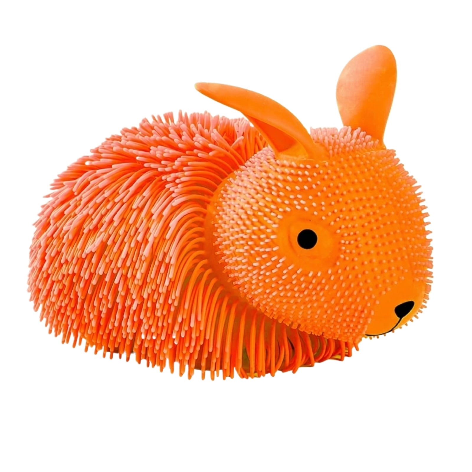 8" Orange Puffer Bunny Squishy Toys, Squeeze & Stretchable Stress ...