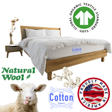 8" Organic GTOS Certified Cotton & Wool Mattress - Natural Products ...