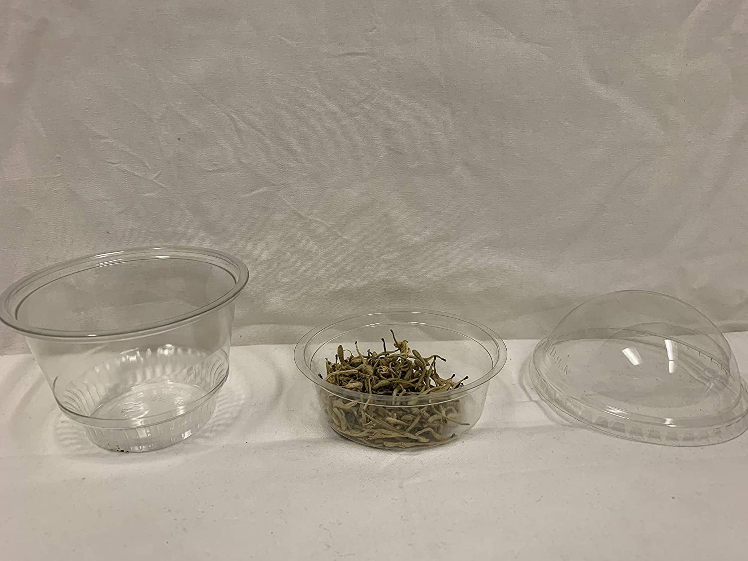 8 Ounce Clear Plastic Cups with inner cup and Lids (150 Count) 8Oz ...