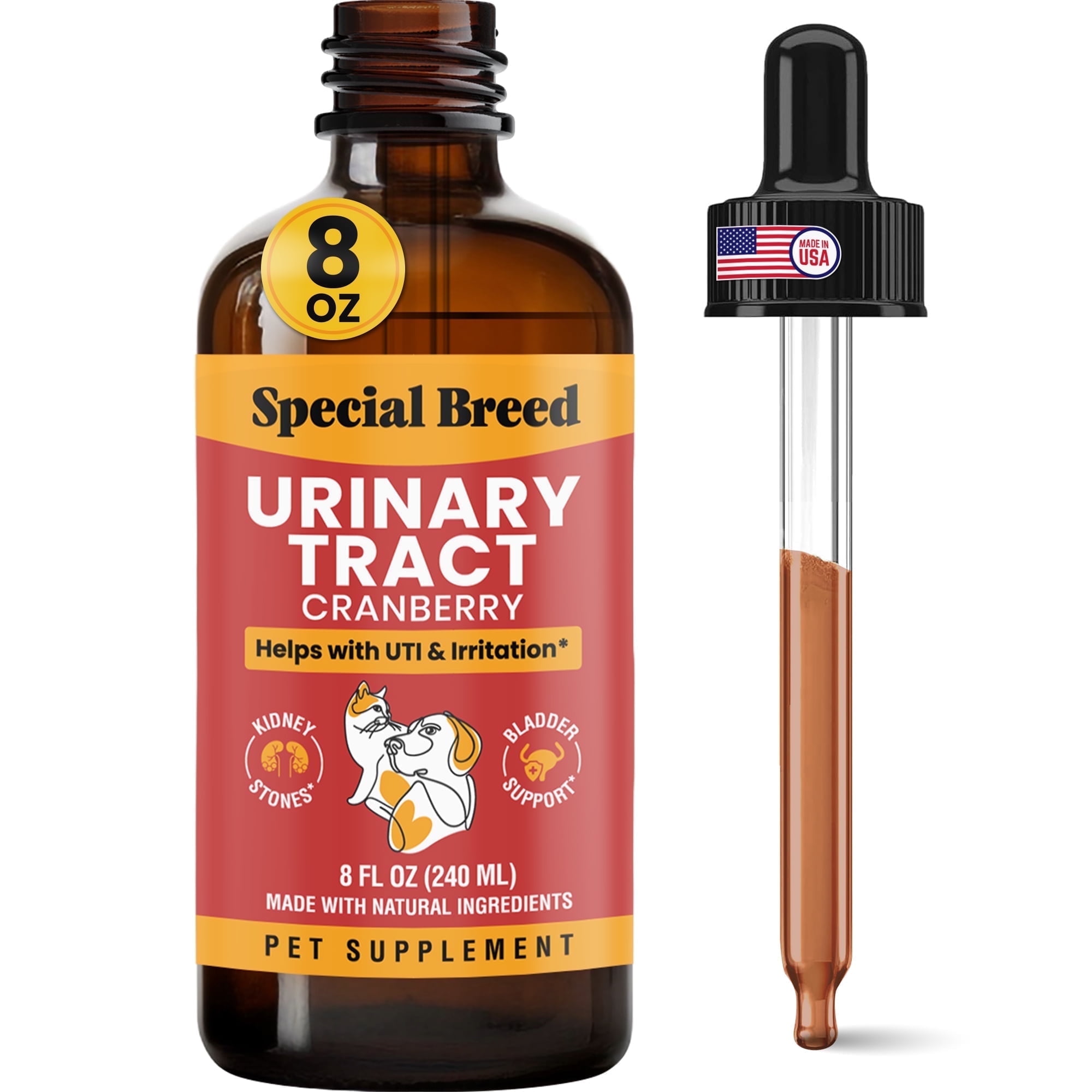 8 Ounce Urinary Tract Infection Treatment for Cats and Dogs - Graduated ...