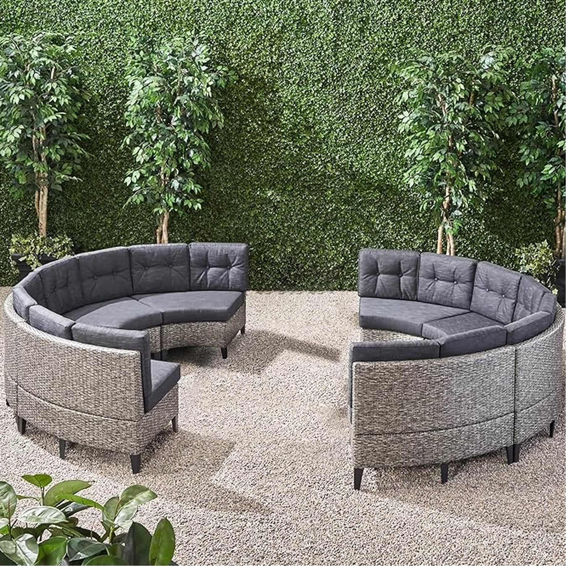 8 Outdoor Lounge , Half-circle Modular Build, , Washable Cushions ...