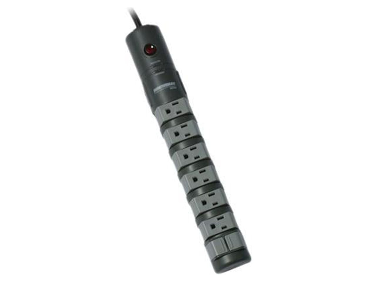 8-Outlet (6-Rotating) Surge Protector 15A 120V 1800 Watts 2160 Joules ...