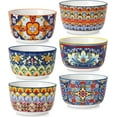 8 Oz Ramekins Oven Safe Set of 6, Bohemian Creme Brulee Ramekins ...
