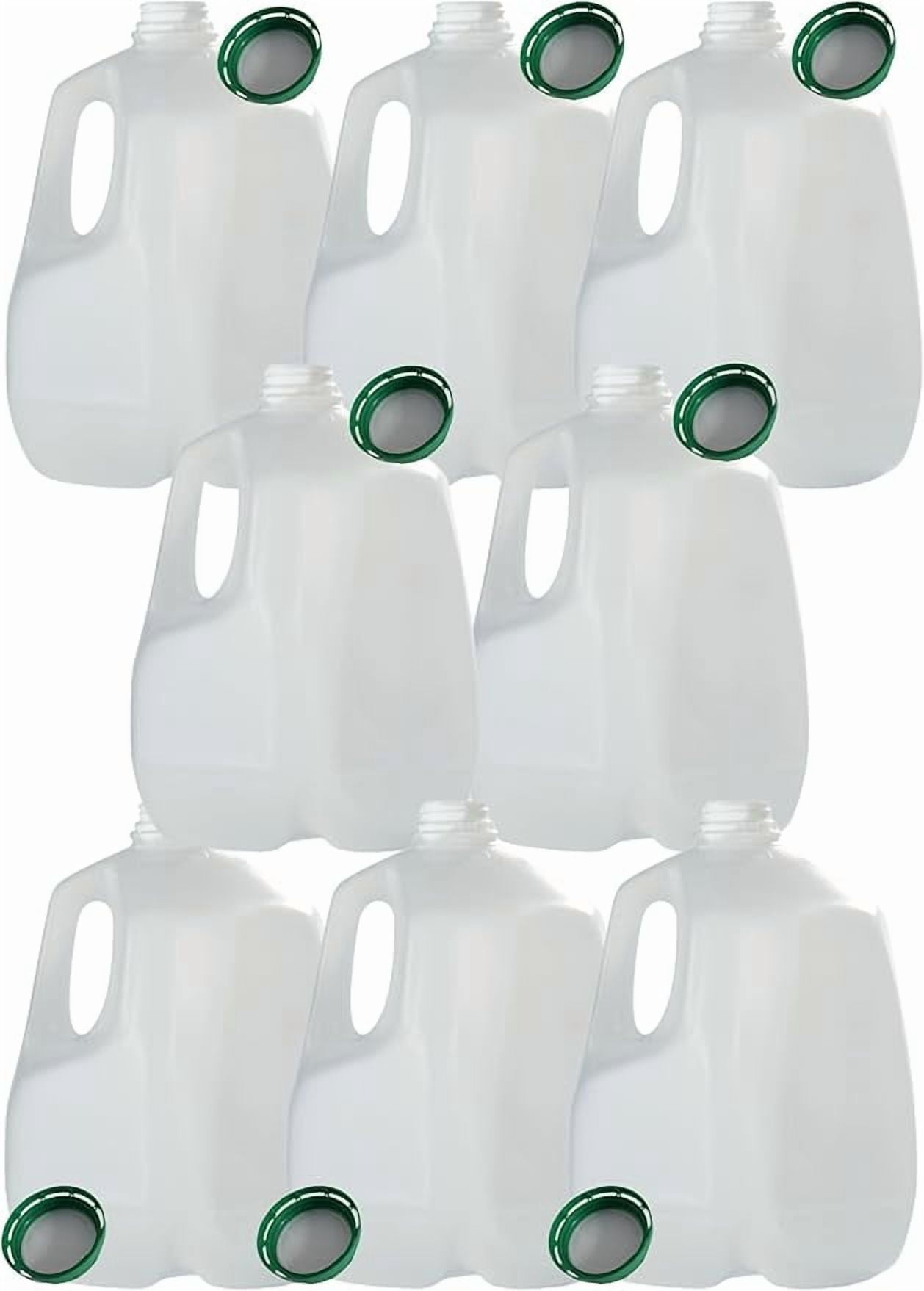 (8 PACK) 128 Oz Empty Plastic Gallon Juice Bottles with Tamper Evident ...