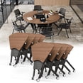 8 PACK Folding Conference Tables with Wheels Mobile Meeting Table ...