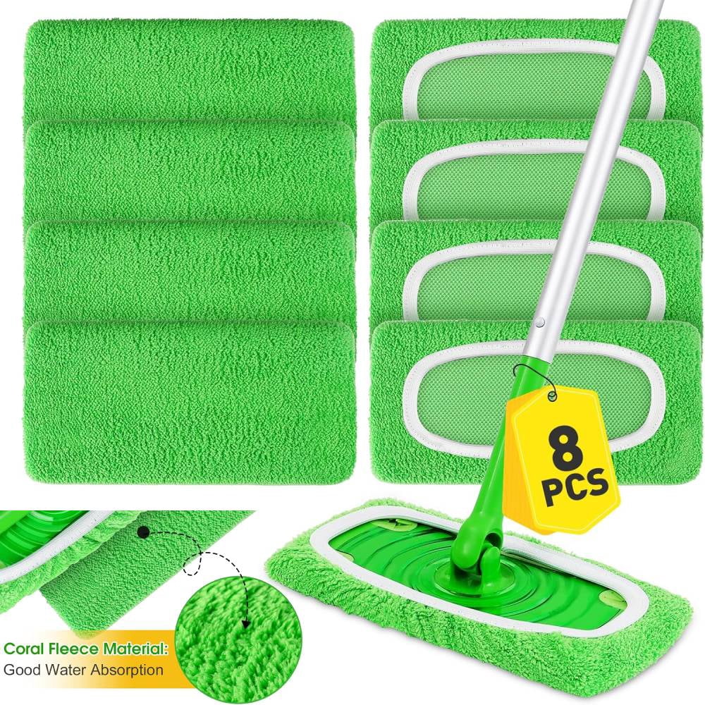 8 PACK Reusable Wet Pads Refill for "SwifferSweeper-Mop", Dry Sweeping ...