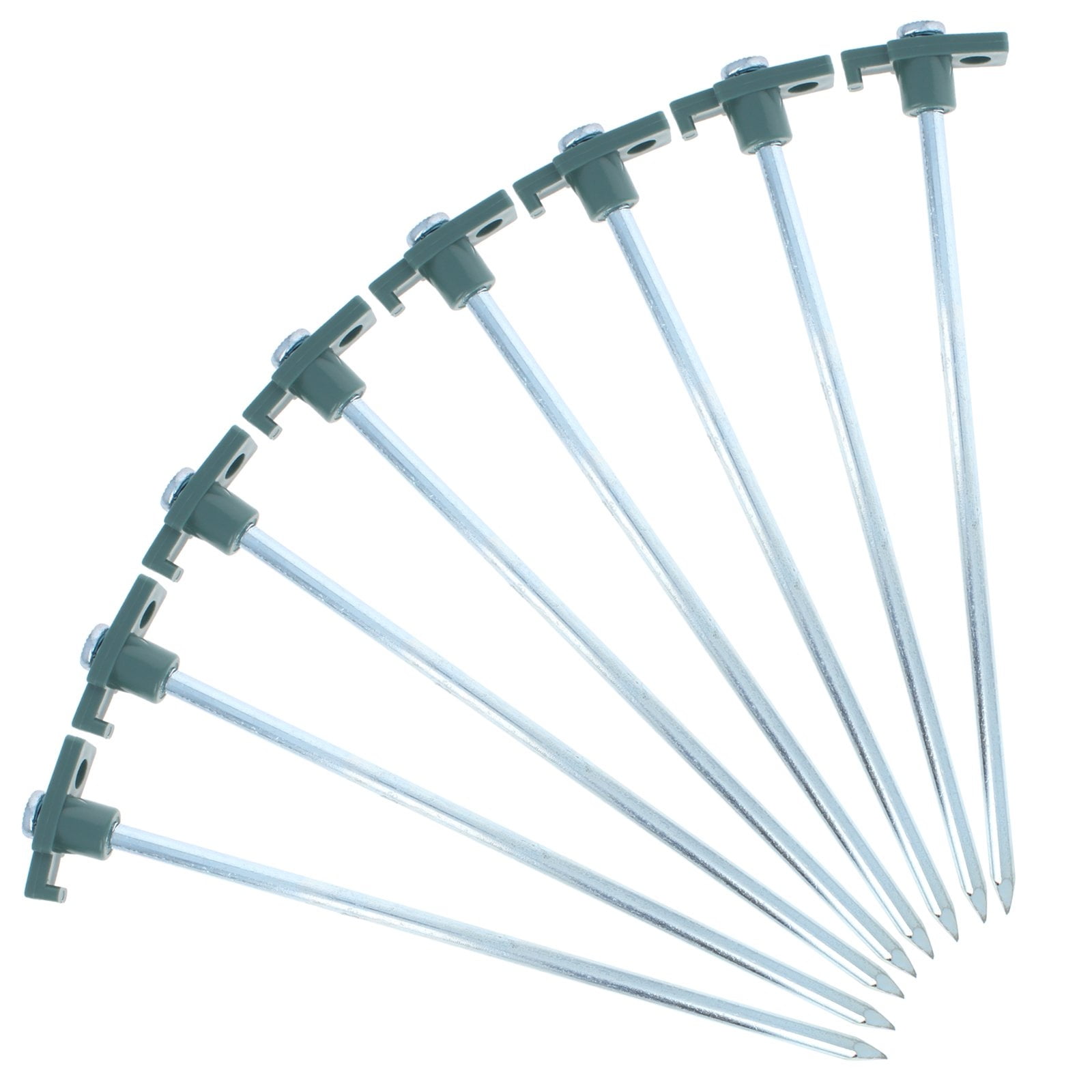 (8 Pack) ASR Outdoor Universal Galvanized Twisted Metal PVC Camping ...