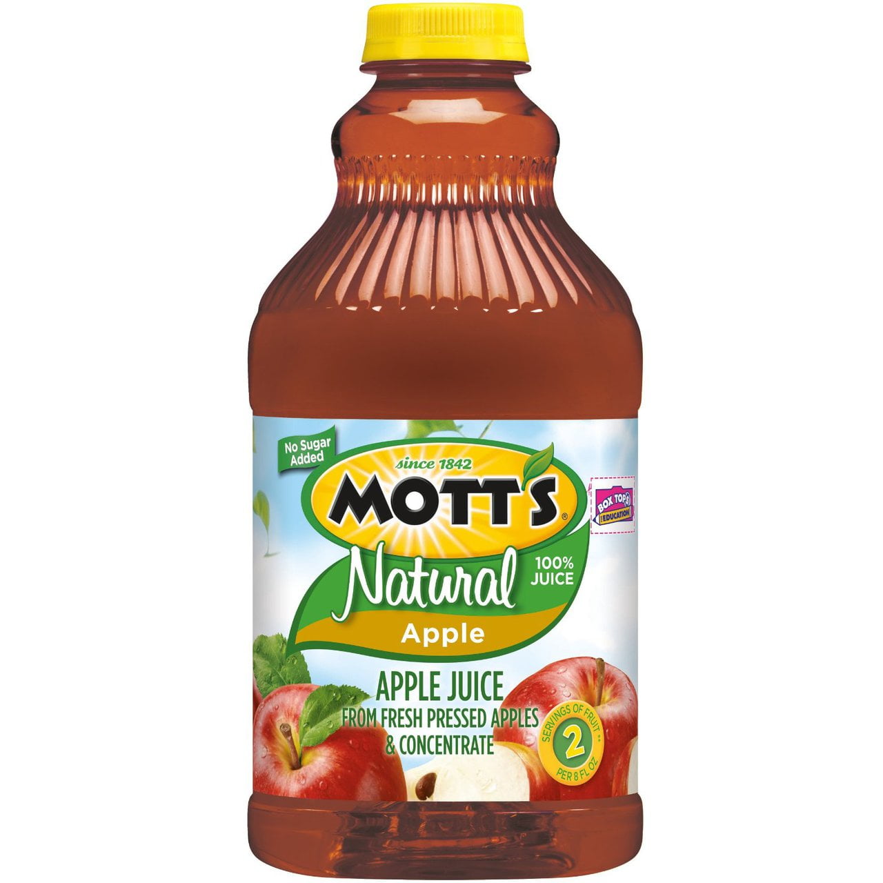 Mott's 100% Natural Apple Juice, 64 oz - Case of 8 - Walmart.com