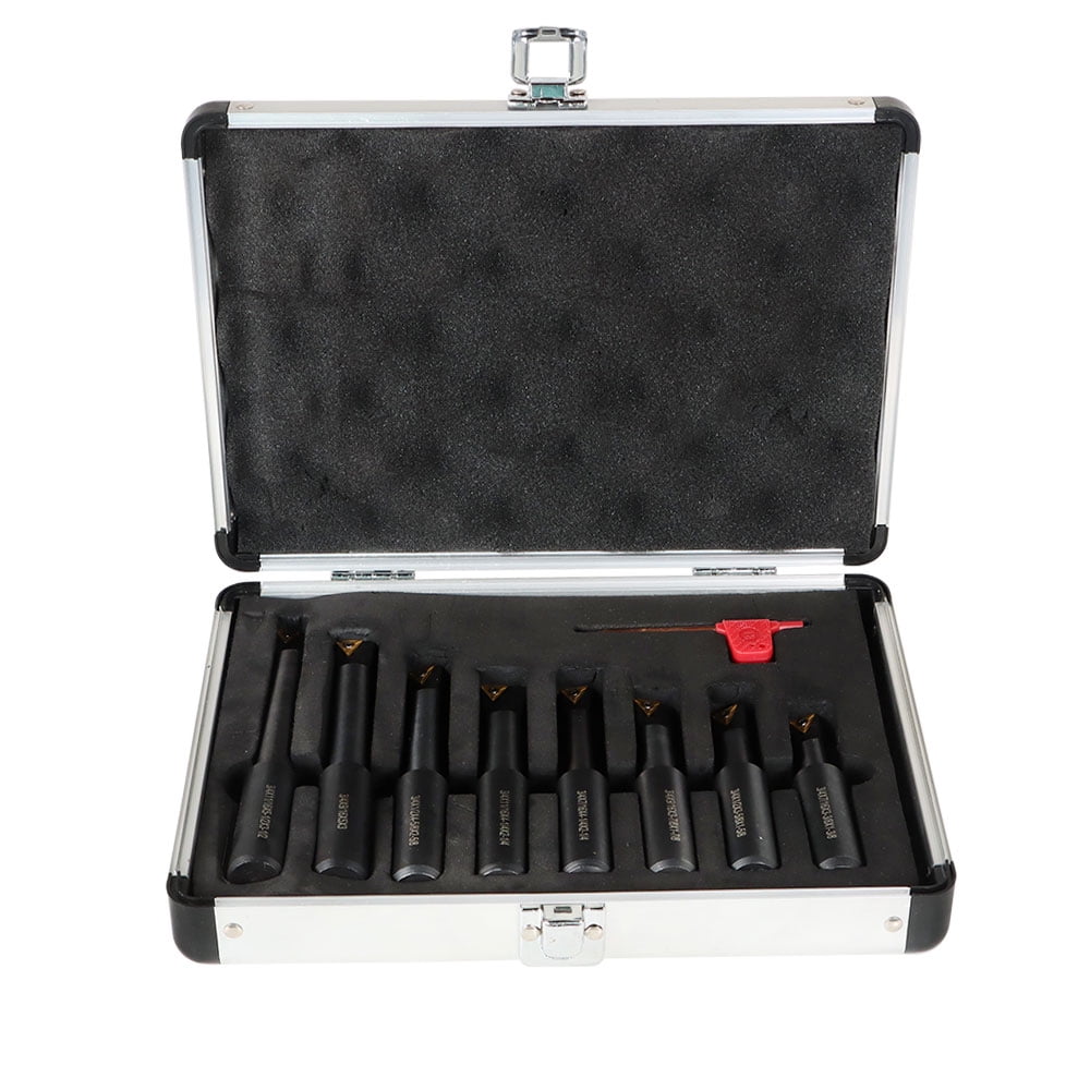 8 PC 90 Degree 3/4" Shank Indexable Boring Bars Round Shank Boring Bars ...