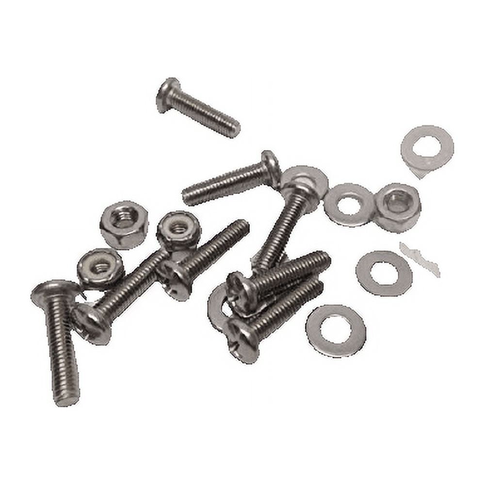 8 PC SET STAINLESS STEEL NUTS SCREWS WASHERS FOR KAYAKS CANOES HARDWARE ...