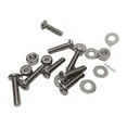 8 PC SET STAINLESS STEEL NUTS SCREWS WASHERS FOR KAYAKS CANOES HARDWARE ...