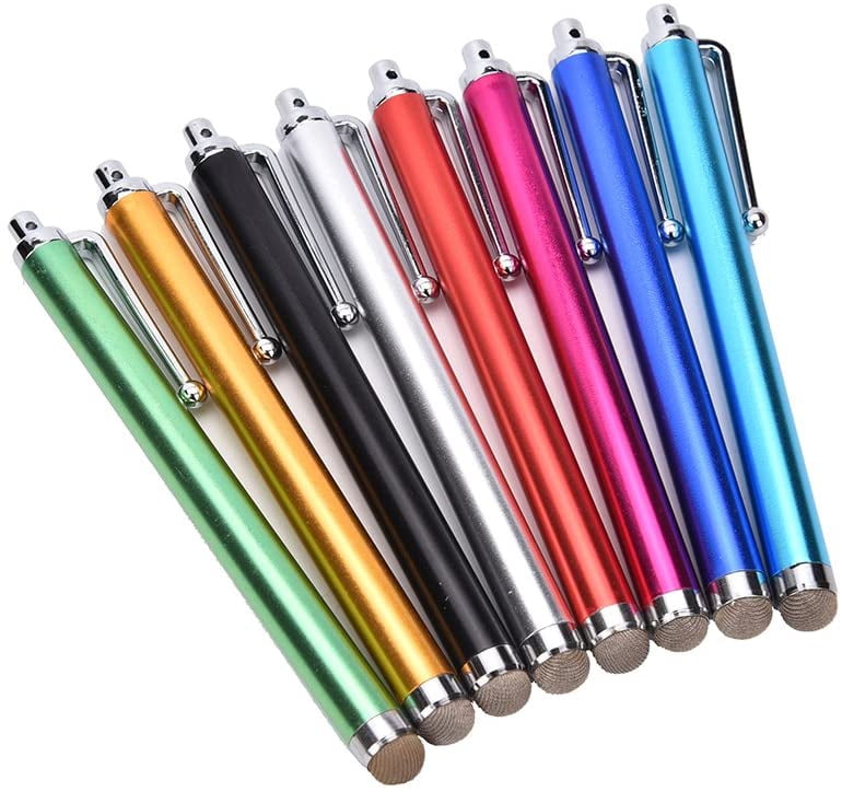 8 PC Stylus Pen Replaceable Micro-Knit Mesh Tip Capacitive Touchscreen ...
