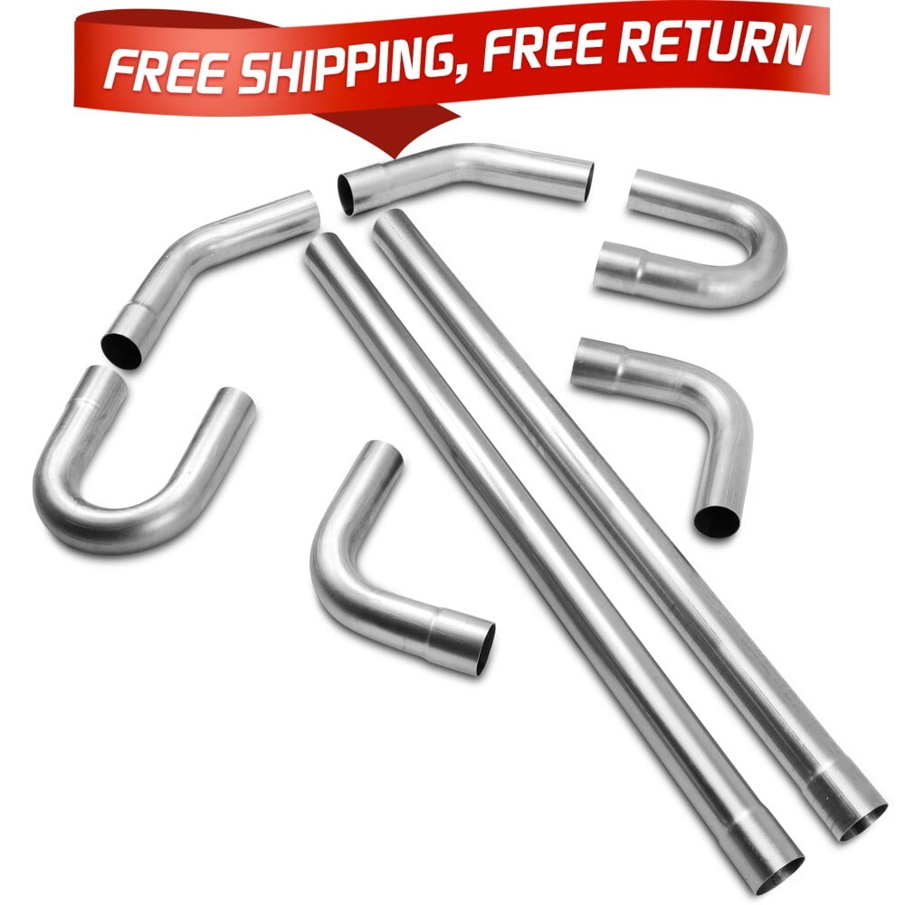 8 PCS 2.25” Inch Custom Exhaust Tubing Mandrel Bend Pipe Straight U ...