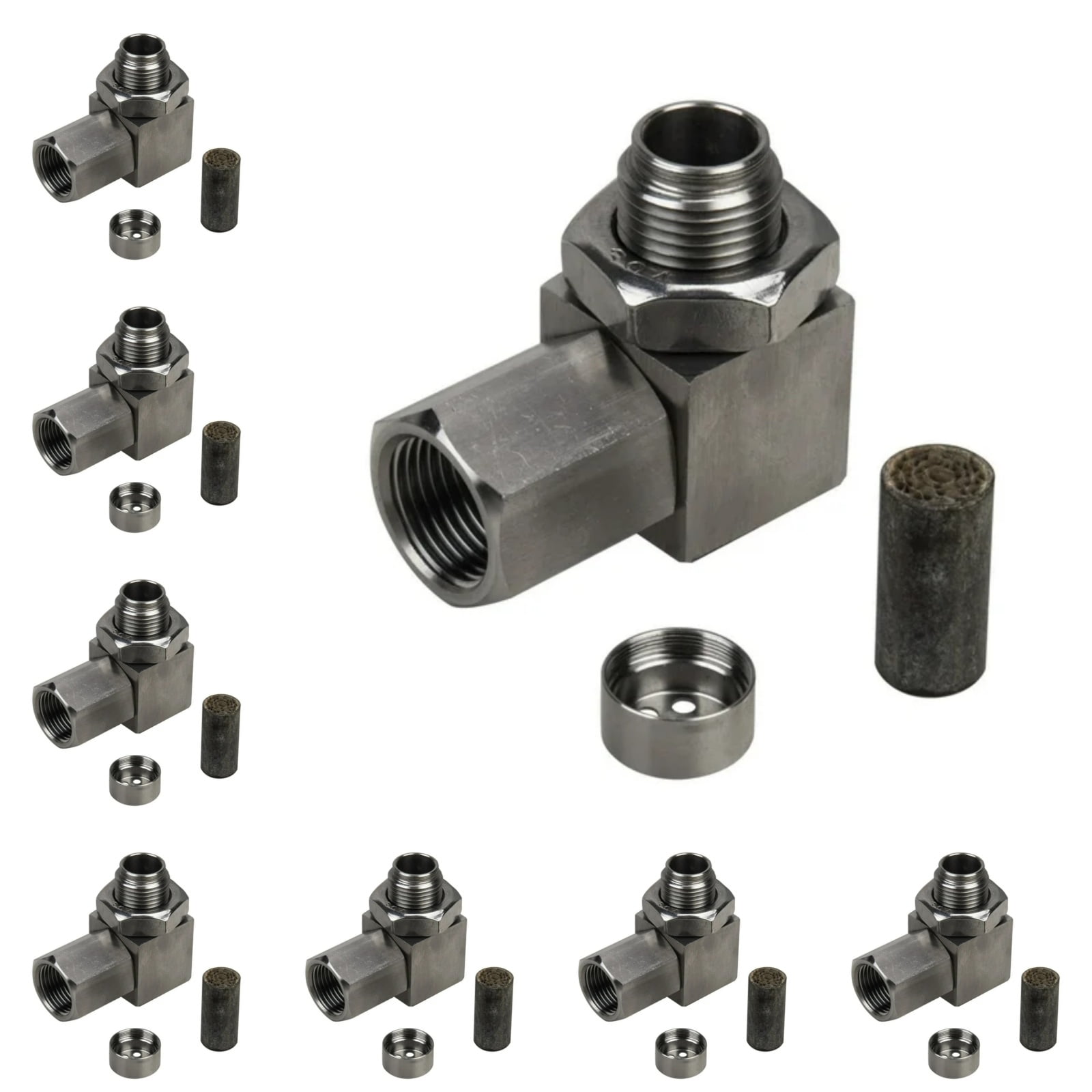 8 PCS 90 Degree Car Oxygen O2 Sensor CEL Fix Check Engine Light ...