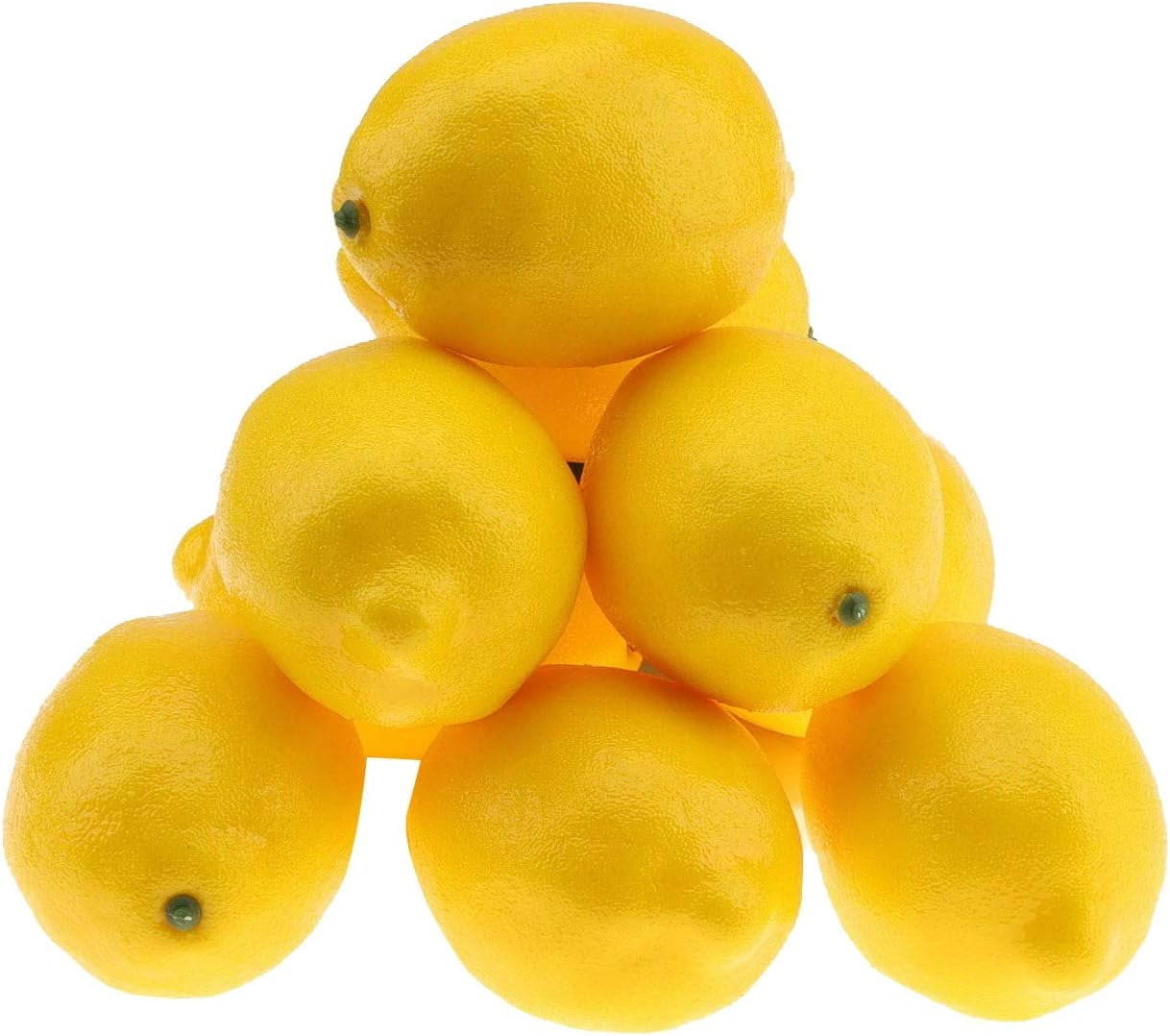 8 PCS Artificial Yellow Lemons Fake Fruits Faux Lifelike for Lemonade ...