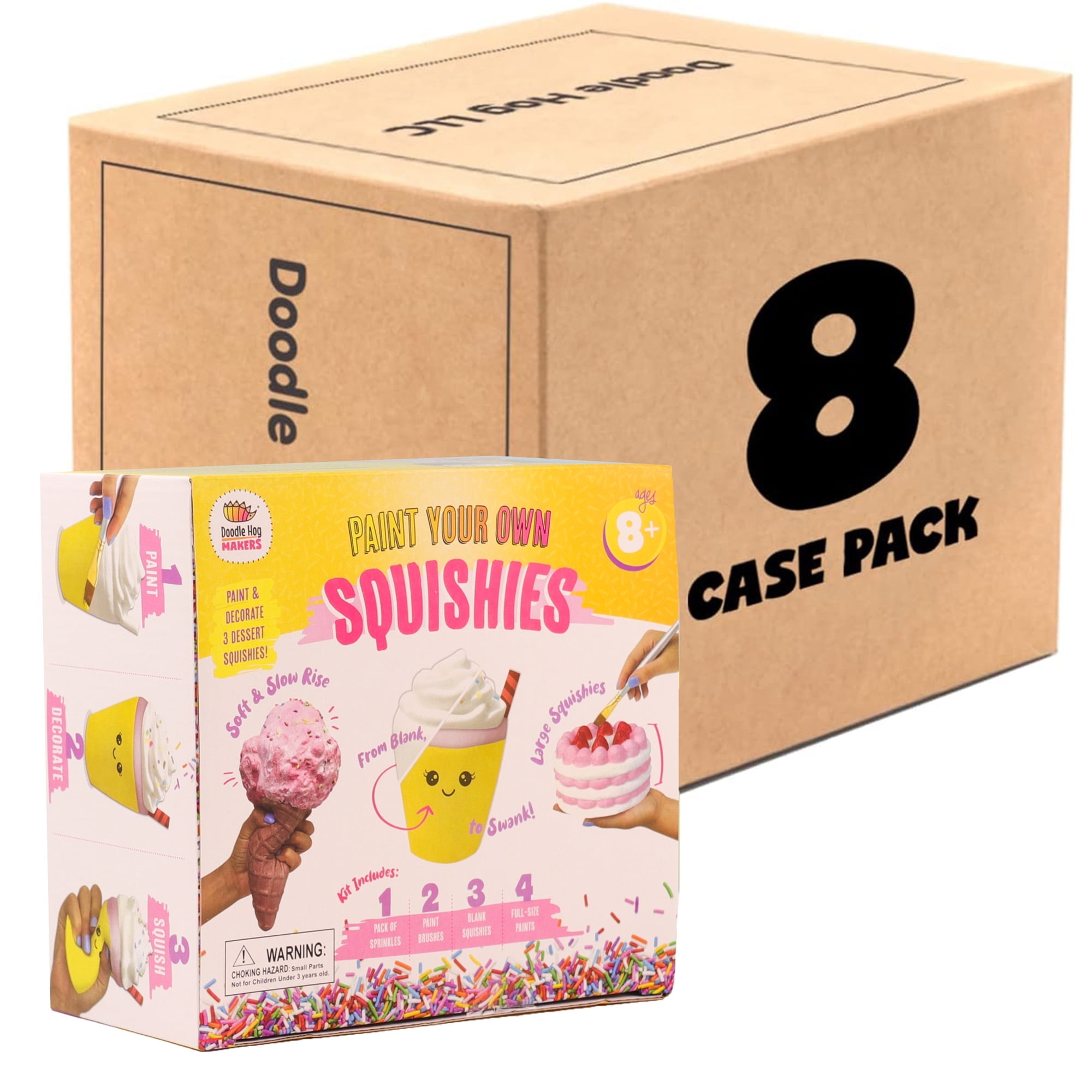 8 PCS CASE of Dessert Squishies Paint Kit - Walmart.com