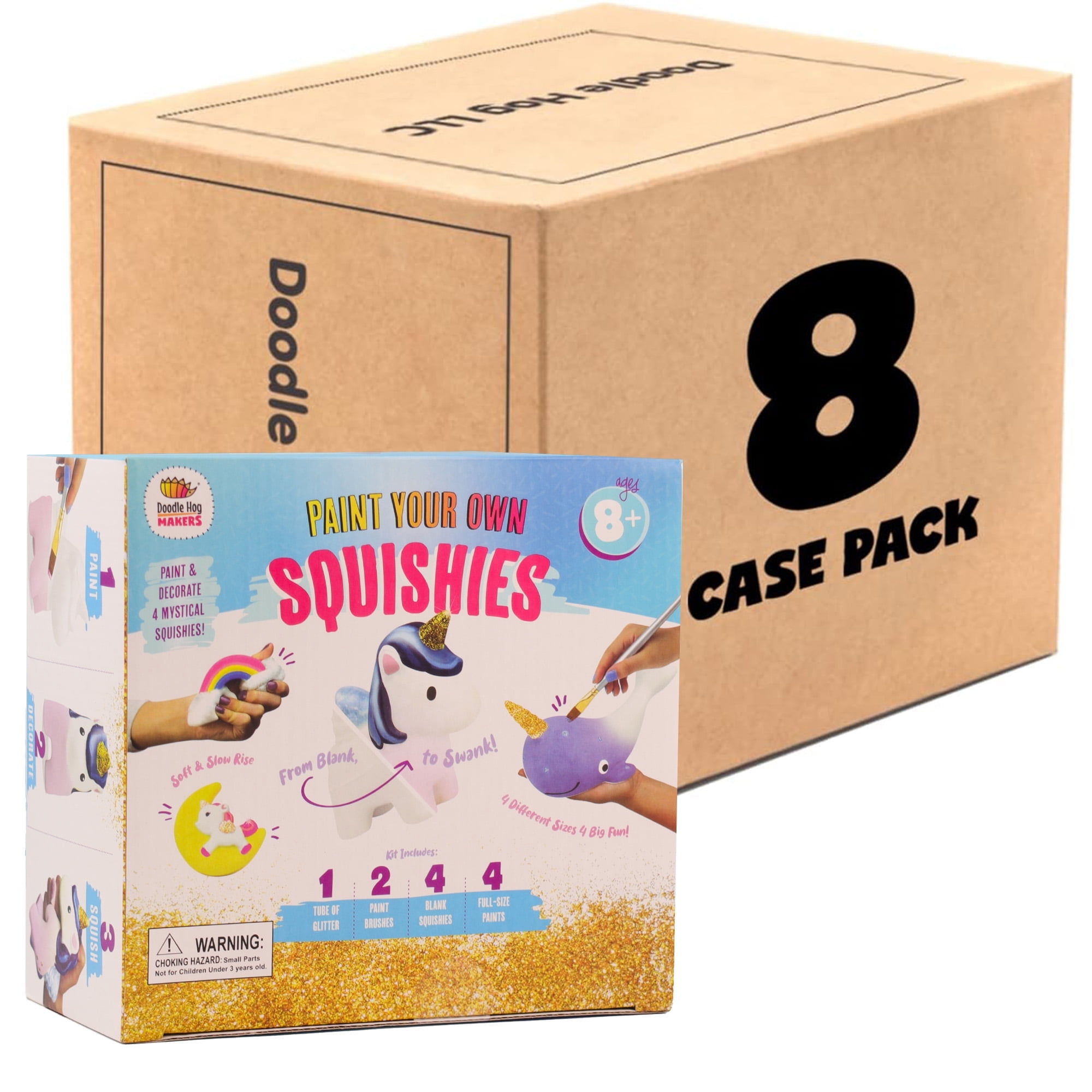 8 PCS CASE of Unicorn Squishy Paint Set for Kids Ages 8-12 - Walmart.com