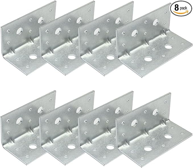 8 PCS Corner Brace, Heavy Duty Angle Brackets, L Bracket for Wood ...