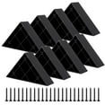 8 PCS Black Plastic Triangle Furniture Legs Lifters, Couch/Sofa/Chair ...