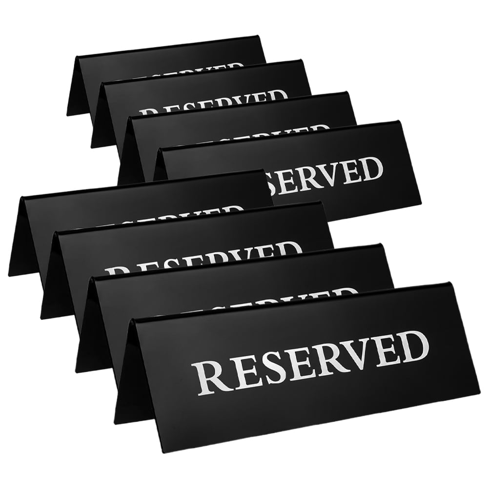 GOOHOCHY Black Acrylic Reserved Signs for Wedding Tables and Chairs ...
