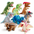 8 PCS Dinosaur Plush Toy Set, Soft Stuffed Animal Collection, Giftable ...
