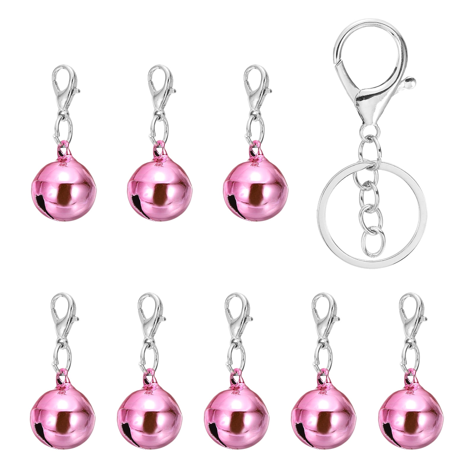 8 PCS Dog Bell, Mini Cat Bell Small Pet Keychain Bells Cute Bulk Metal ...